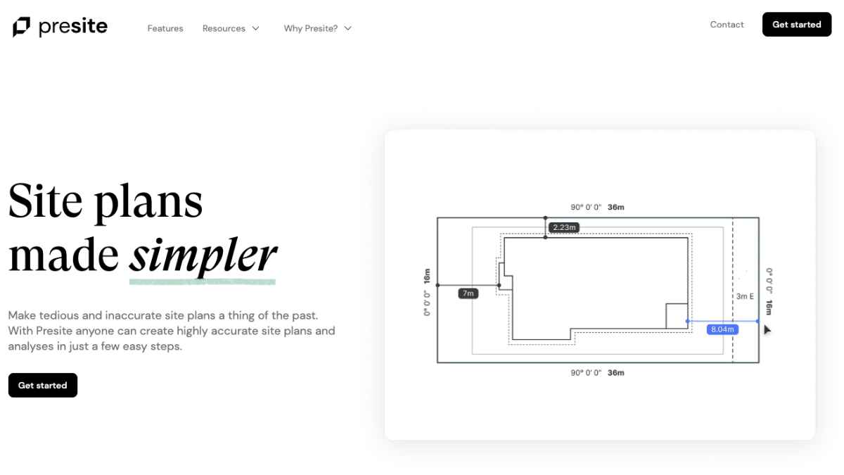 Presite - Site Plan Software for Home Builders